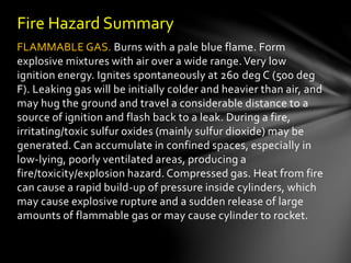 HYDROGEN SULFIDE (H2S) | PPTX