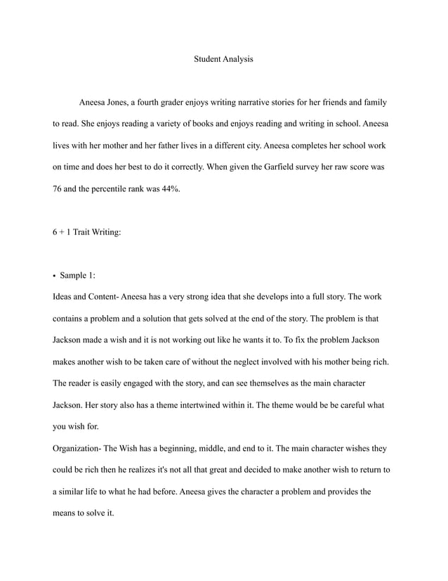 Student Analysis | PDF