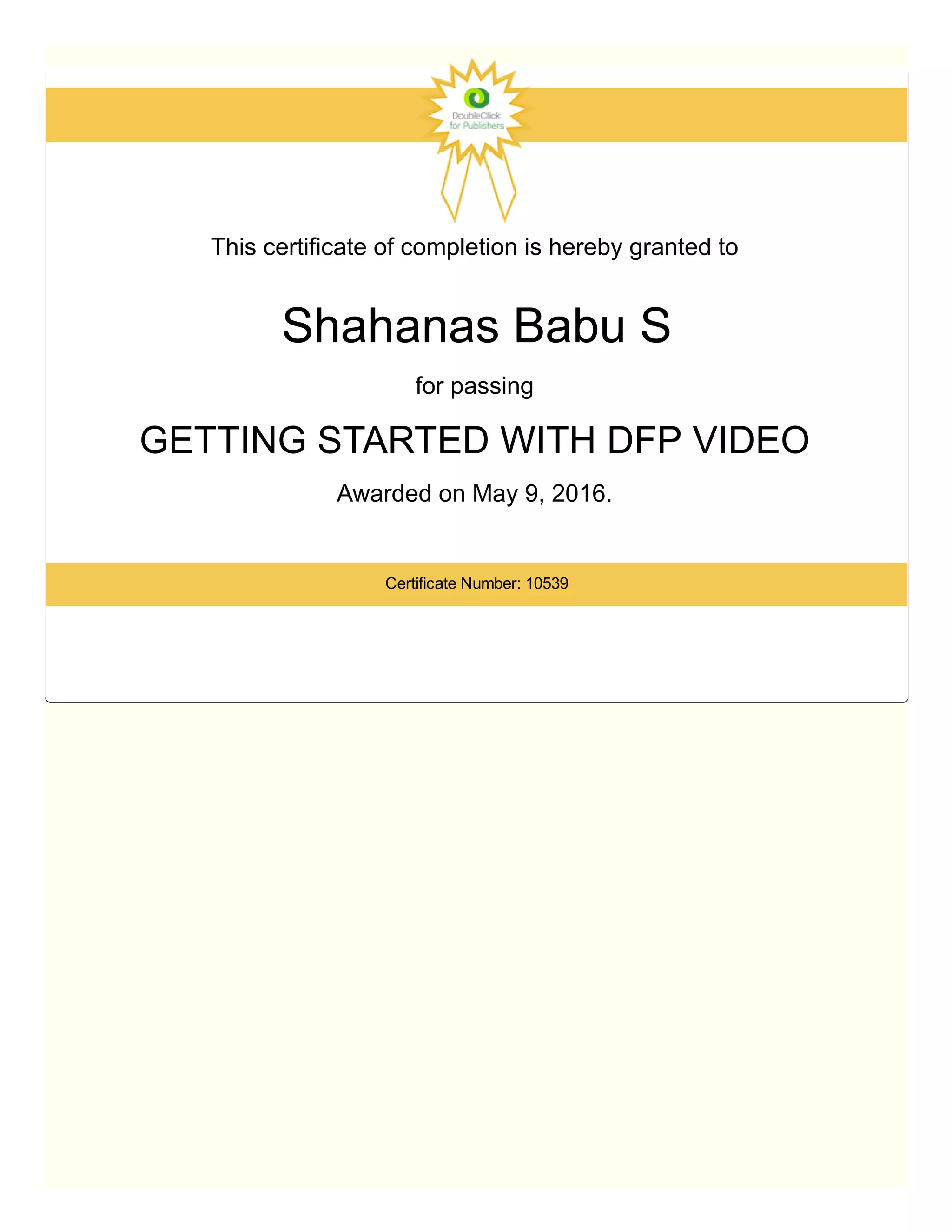 GETTING STARTED WITH DFP VIDEO | PDF
