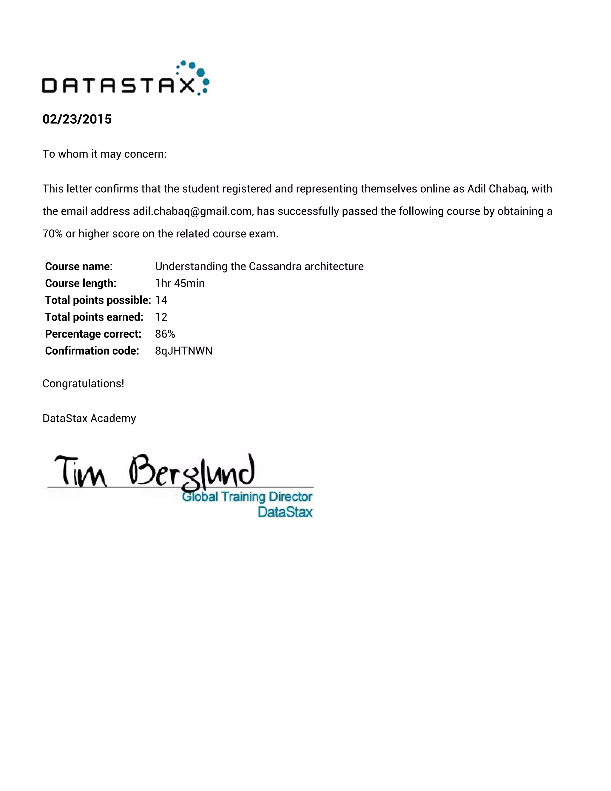 Exam Understanding Cassandra Architecture Pdf Computing Technology And Computing