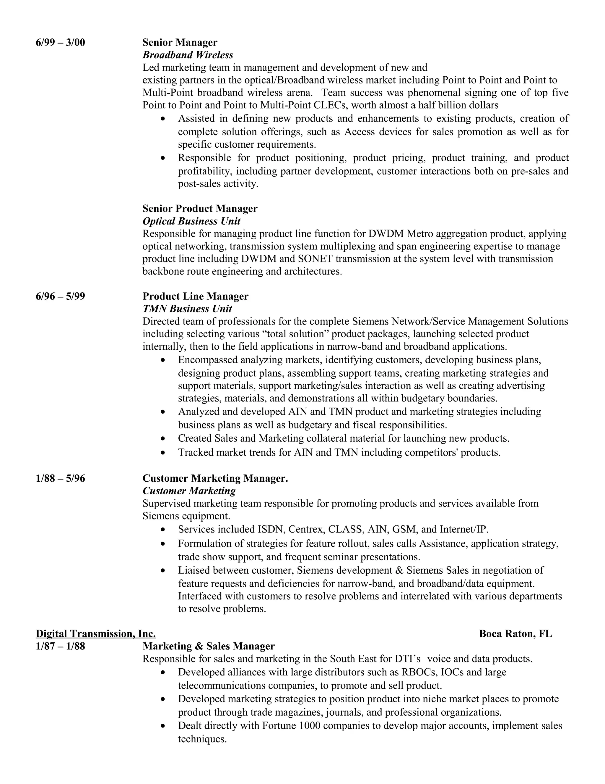 Mark Haigh Resume Marketing Director | DOC