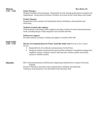 Mark Haigh Resume Marketing Director | DOC