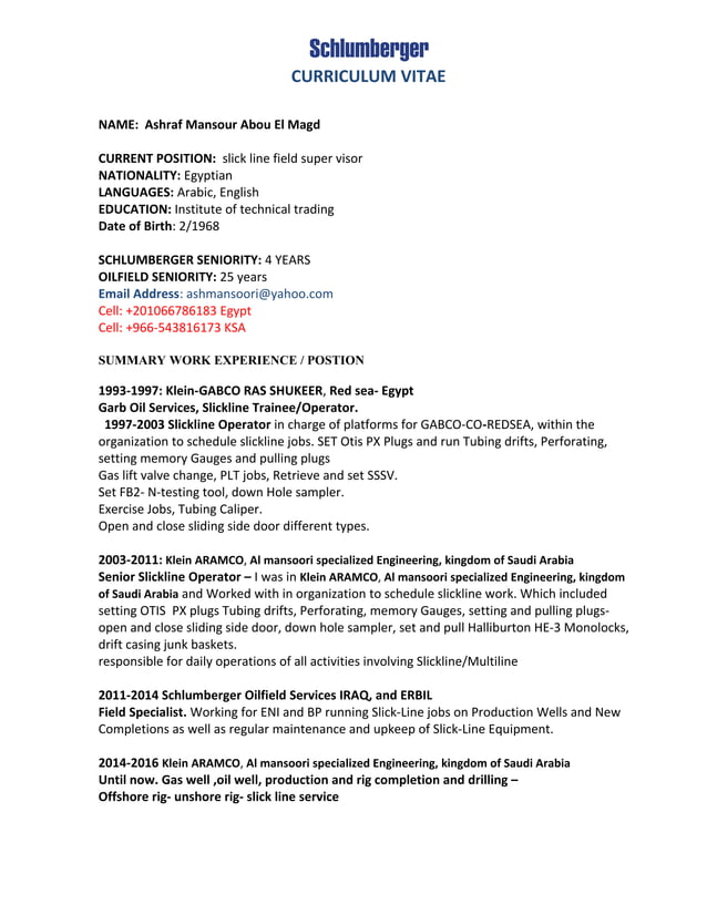 CV Ashraf Mansoor | PDF