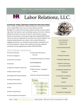 Labor Relationz, LLC KJWells 2017 | PDF | Human Resources | Business
