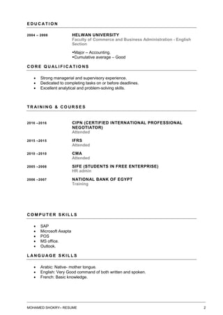 M.Shokry CV | PDF