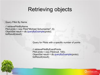 First Steps. (db4o - Object Oriented Database) | PDF | Databases | Computer Software and ...