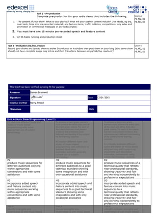 Db4 radio program demos | PDF