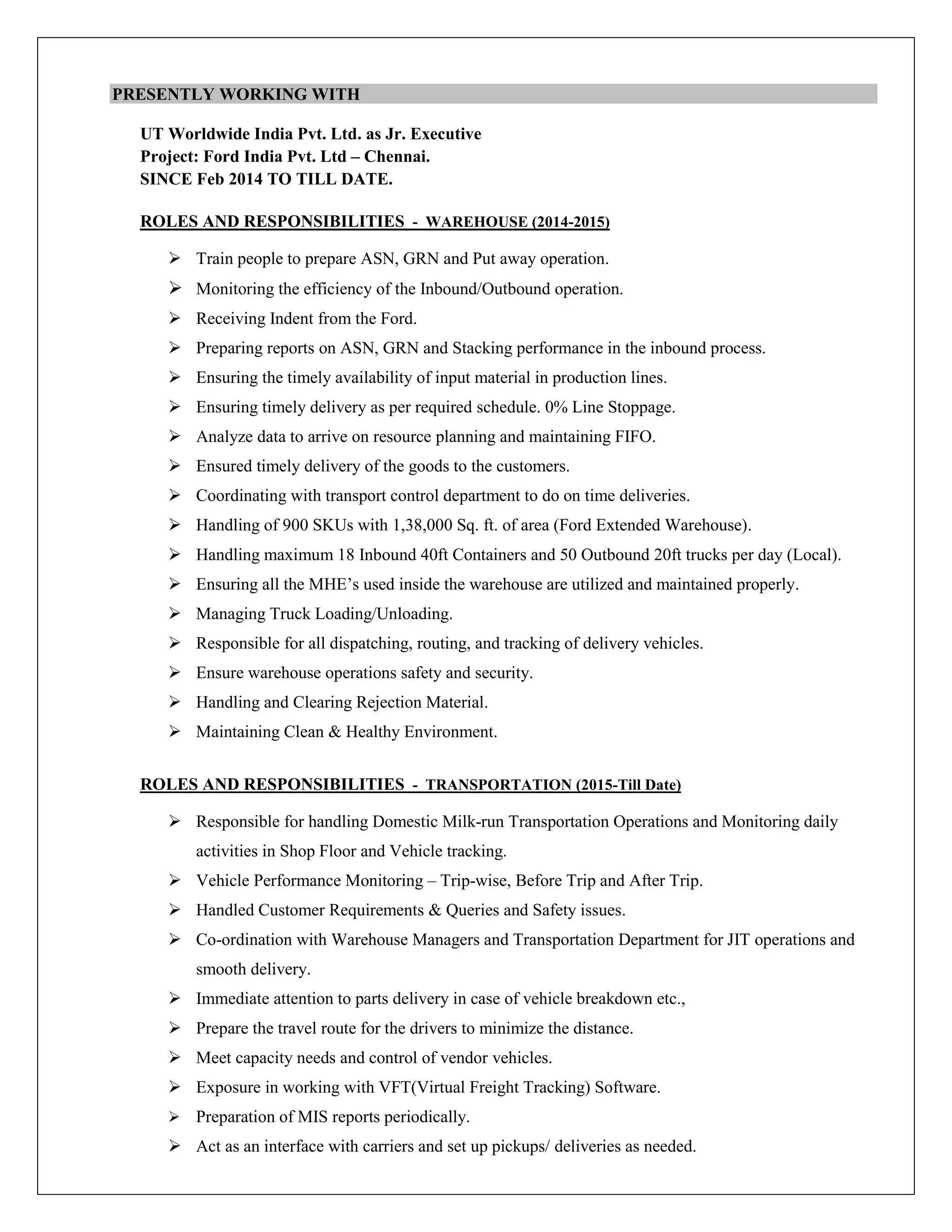 Krish TPT RESUME | PDF