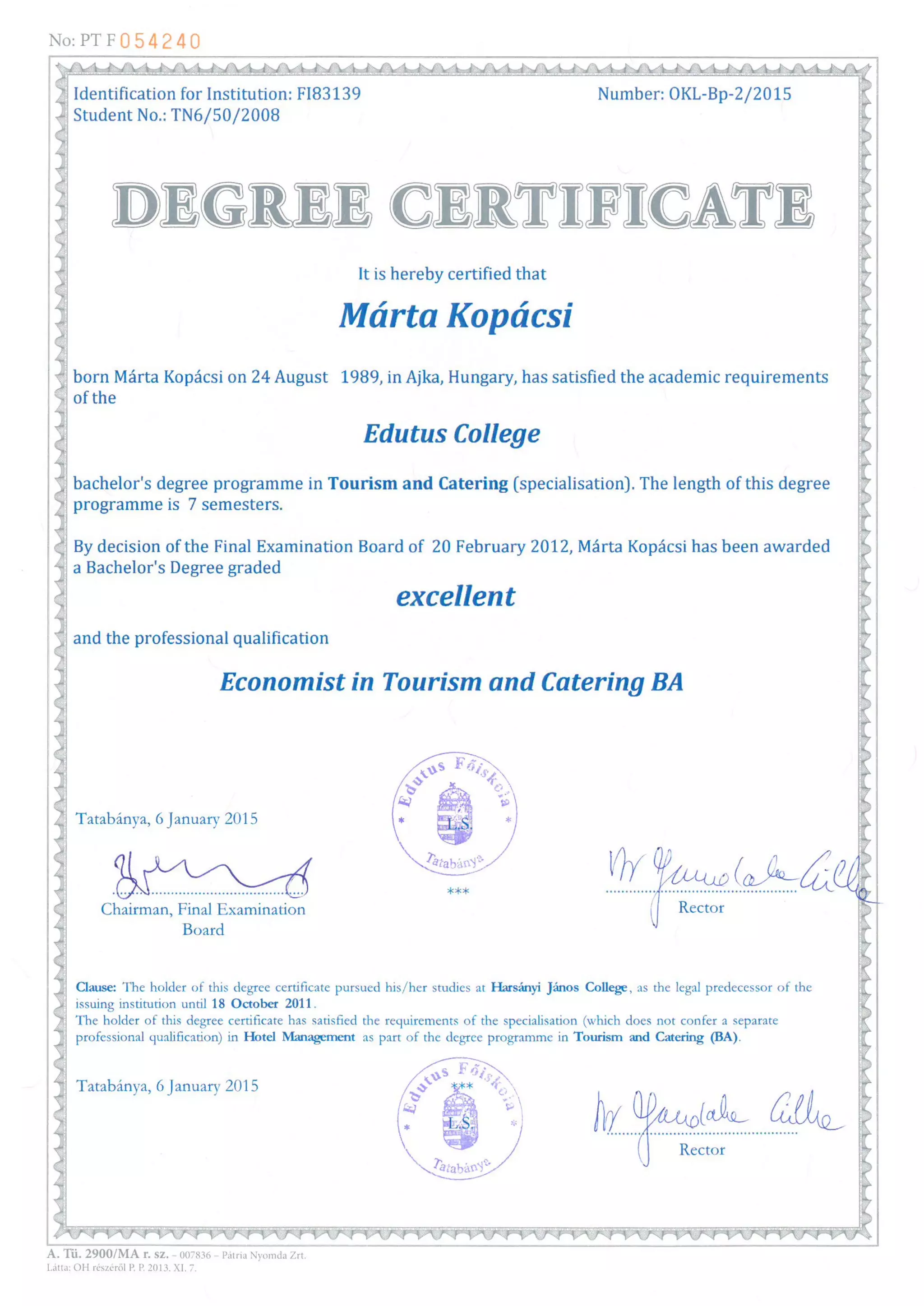 DegreeCertificate | PDF