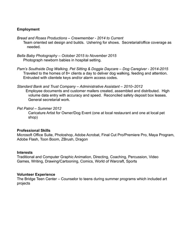 Animation REsume2 | PDF | Computer Animation | Computer Software and Applications