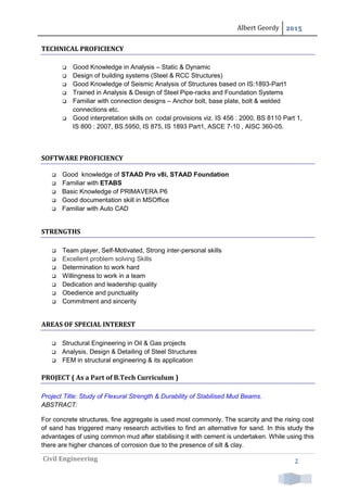Resume - Albert Geordy | PDF