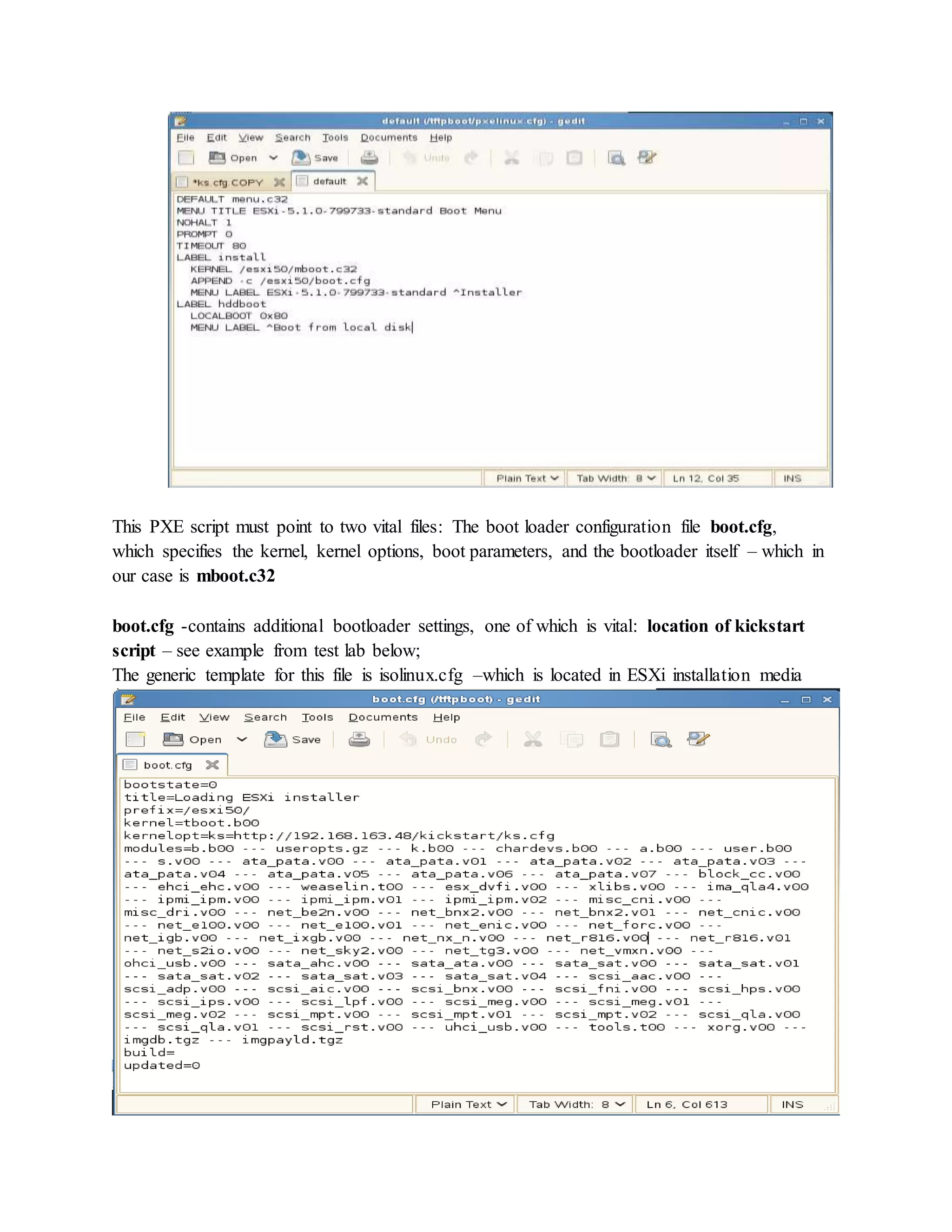 ESXi PXE Server-Instructions/Documentation | DOCX