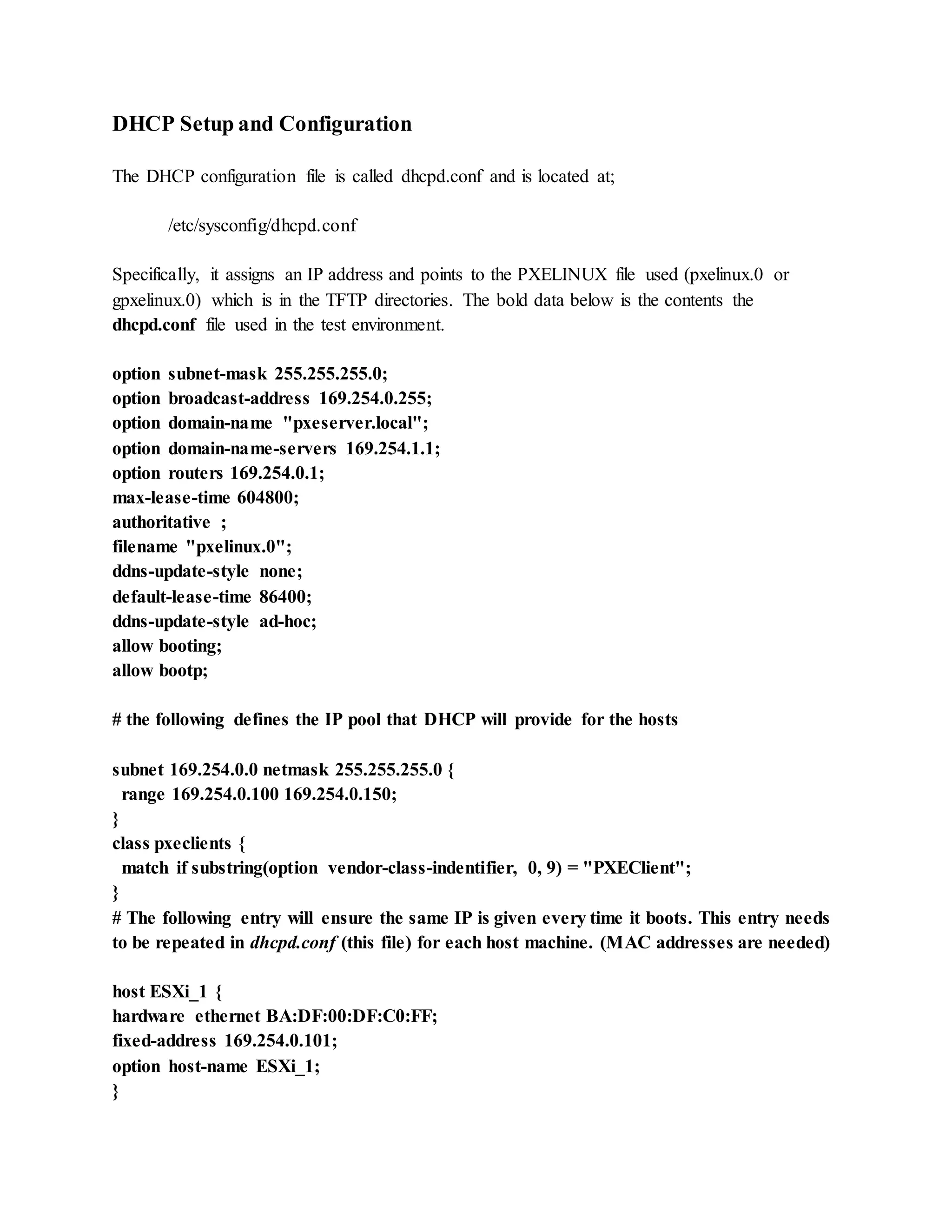 ESXi PXE Server-Instructions/Documentation | DOCX