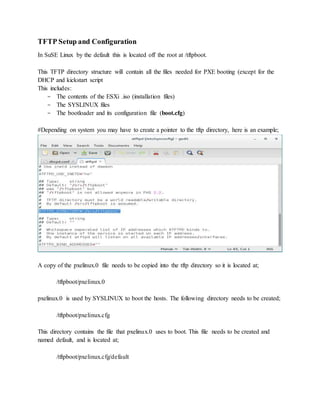 ESXi PXE Server-Instructions/Documentation | DOCX
