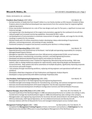 William R Howell RES 033015 | PDF