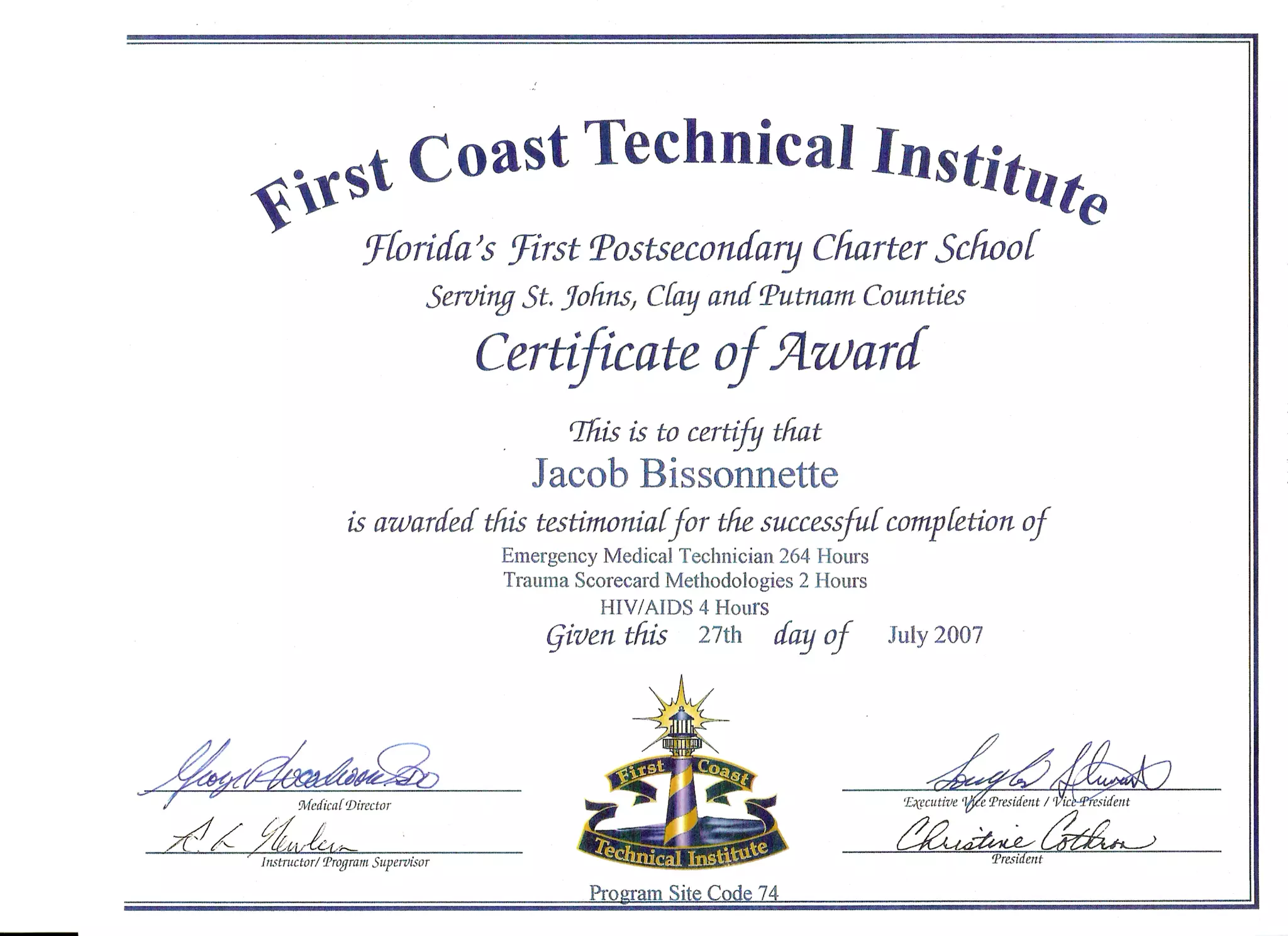 FCTI EMT Class Completion | PPT