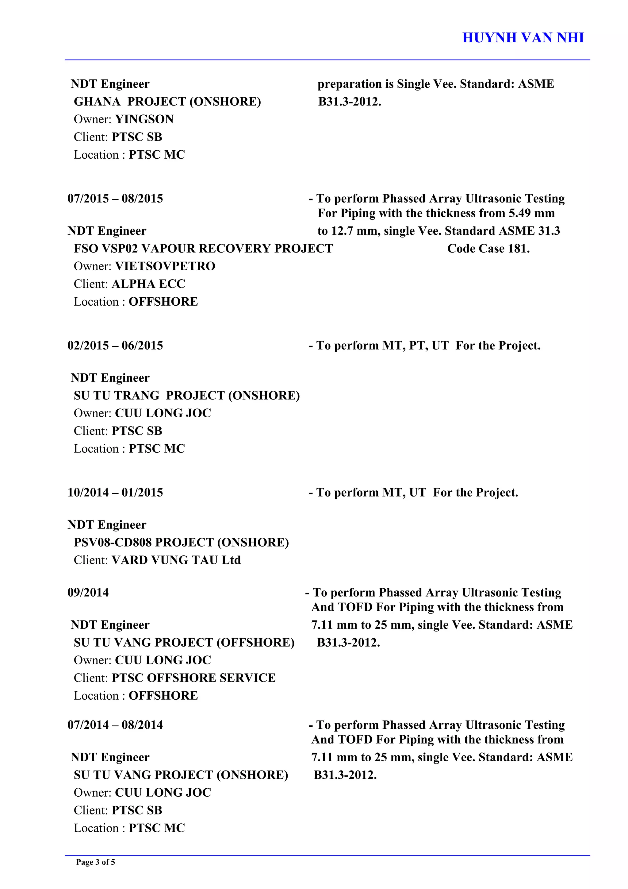 CV Huynh Van Nhi | PDF
