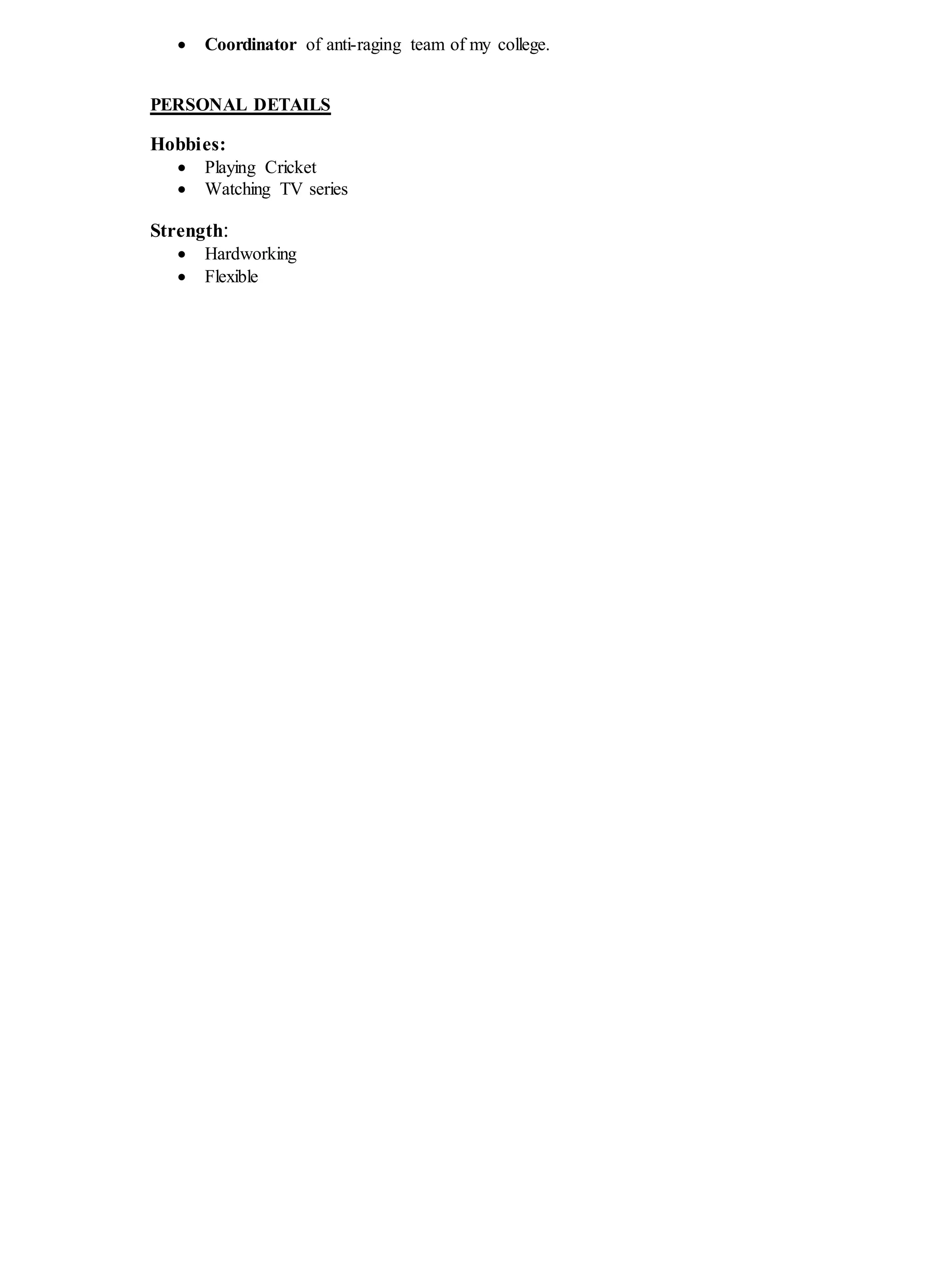 Harshit resume | DOCX