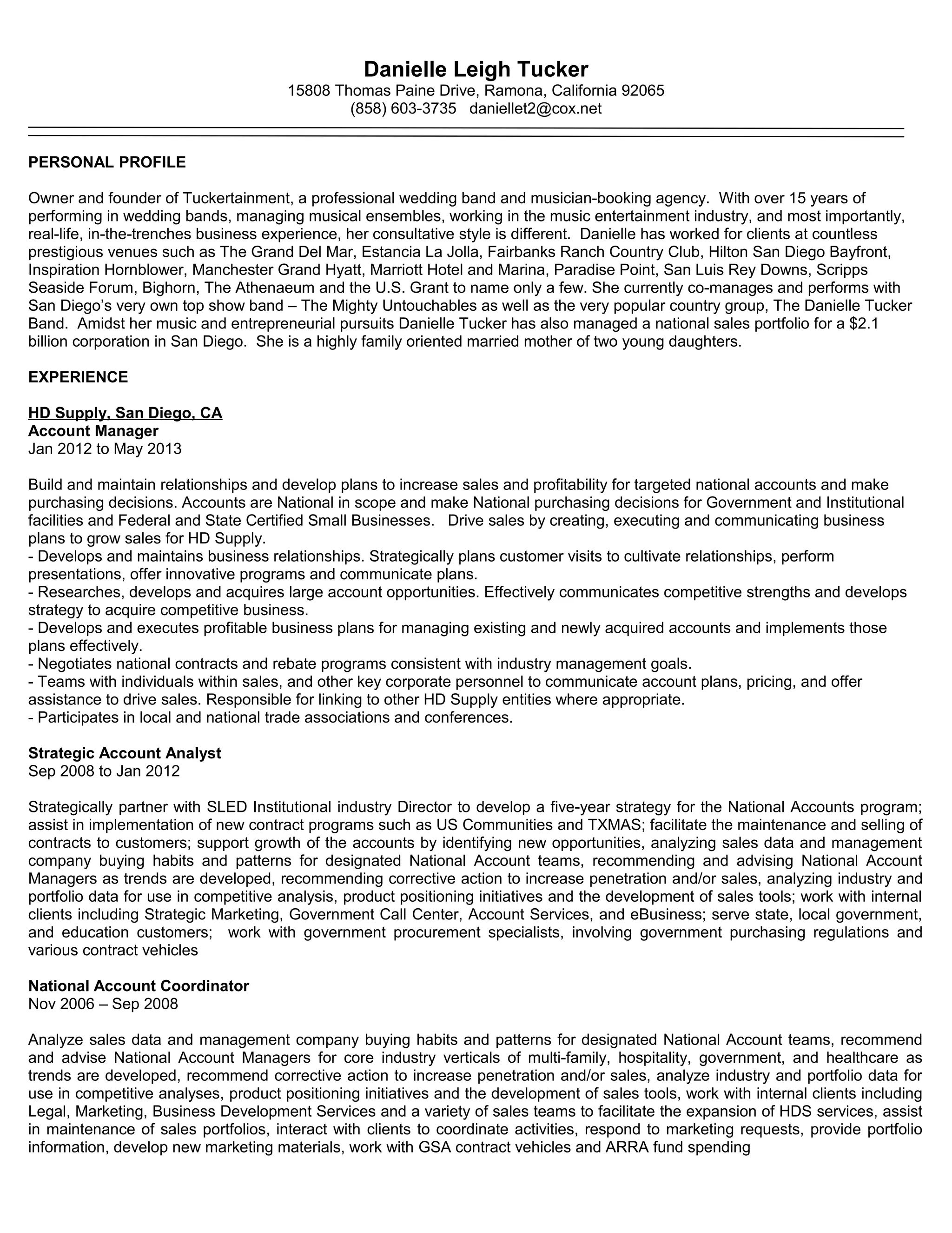 Danielle Tucker Resume | PDF