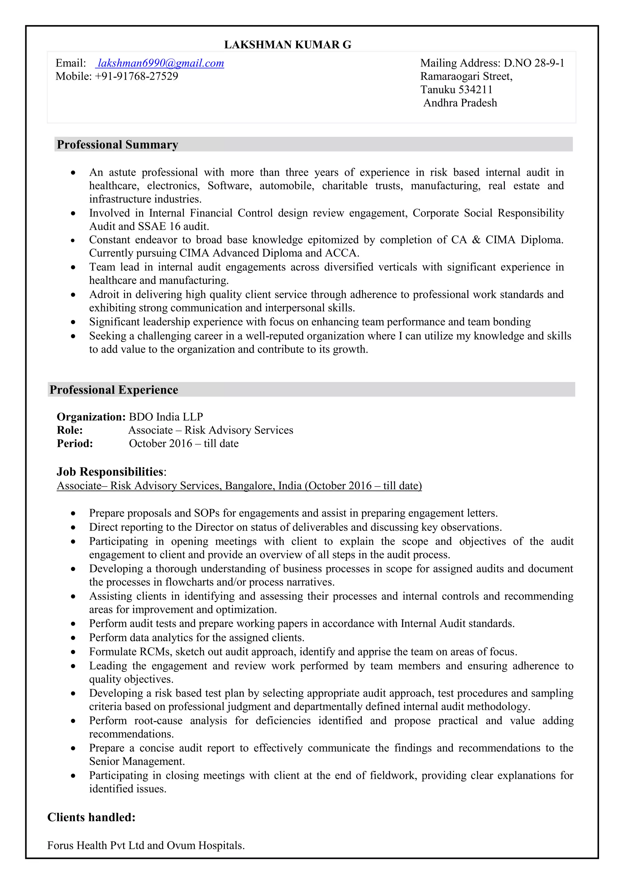 Lakshman_Resume | PDF