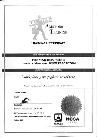 Fire Fighting L1 | PDF