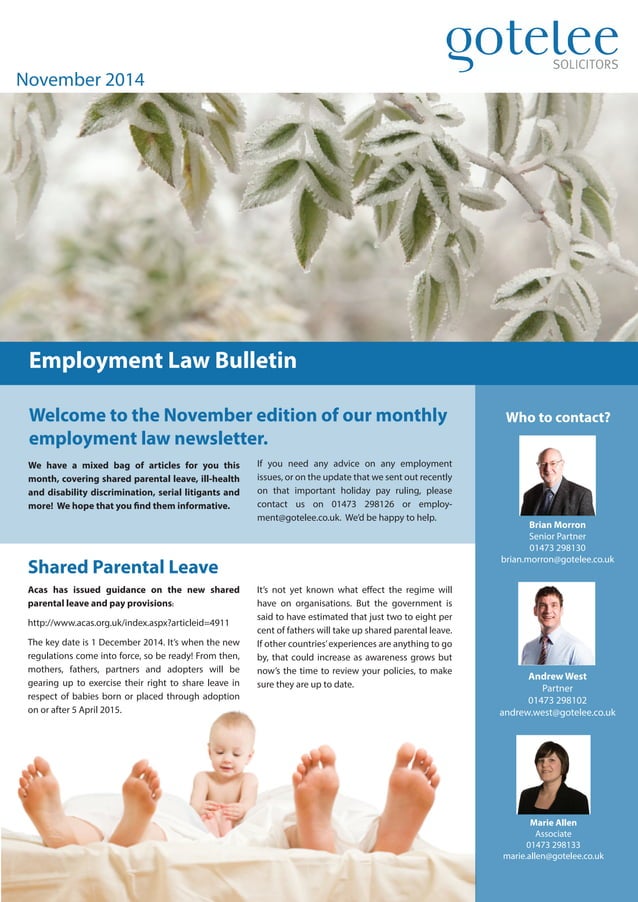 Employment newsletter November | PDF