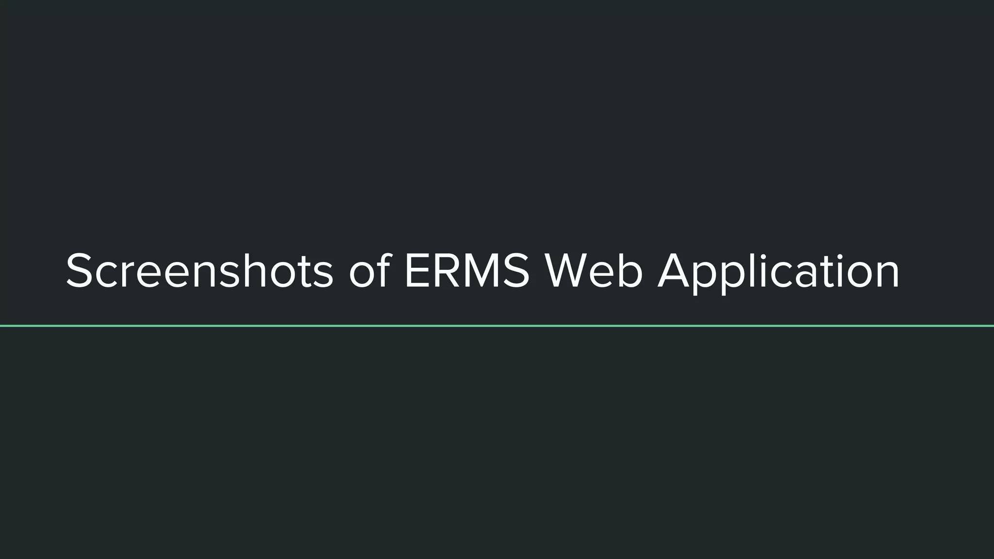 Emergency Response Management System (ERMS): Web Application Project ...
