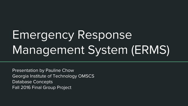 Emergency Response Management System (ERMS): Web Application Project | PDF | Computer Software ...