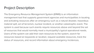 Emergency Response Management System (ERMS): Web Application Project | PDF | Computer Software ...