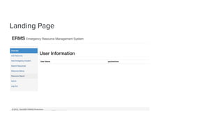 Emergency Response Management System (ERMS): Web Application Project | PDF