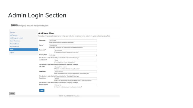 Emergency Response Management System (ERMS): Web Application Project ...