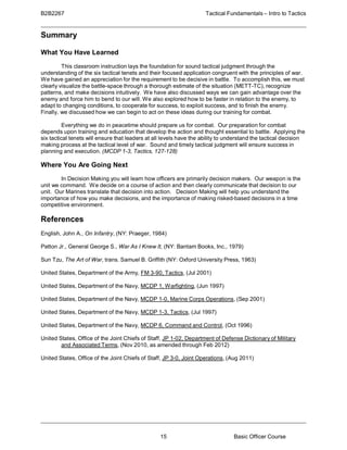Tactical Fundamentals | PDF