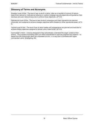 Tactical Fundamentals | PDF