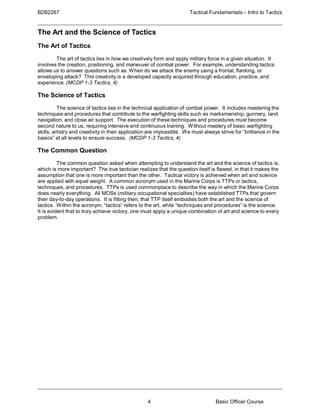 Tactical Fundamentals | PDF
