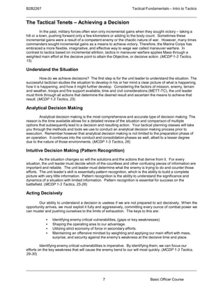 Tactical Fundamentals | PDF