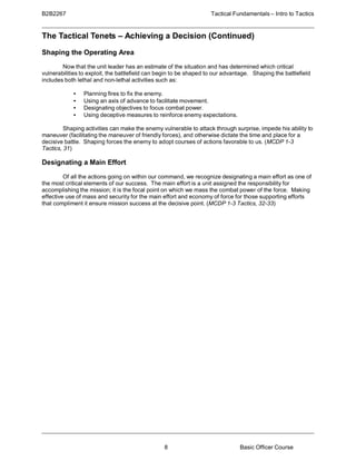 Tactical Fundamentals | PDF