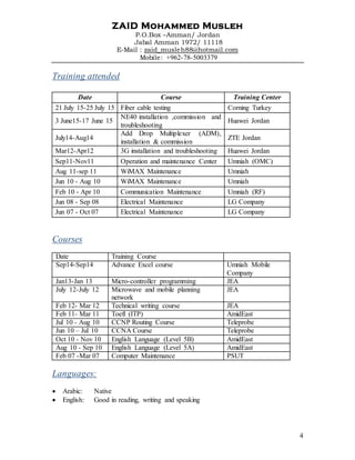 Zaid Musleh CV | PDF