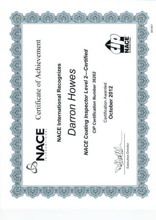 Nace level 2 cert | PDF