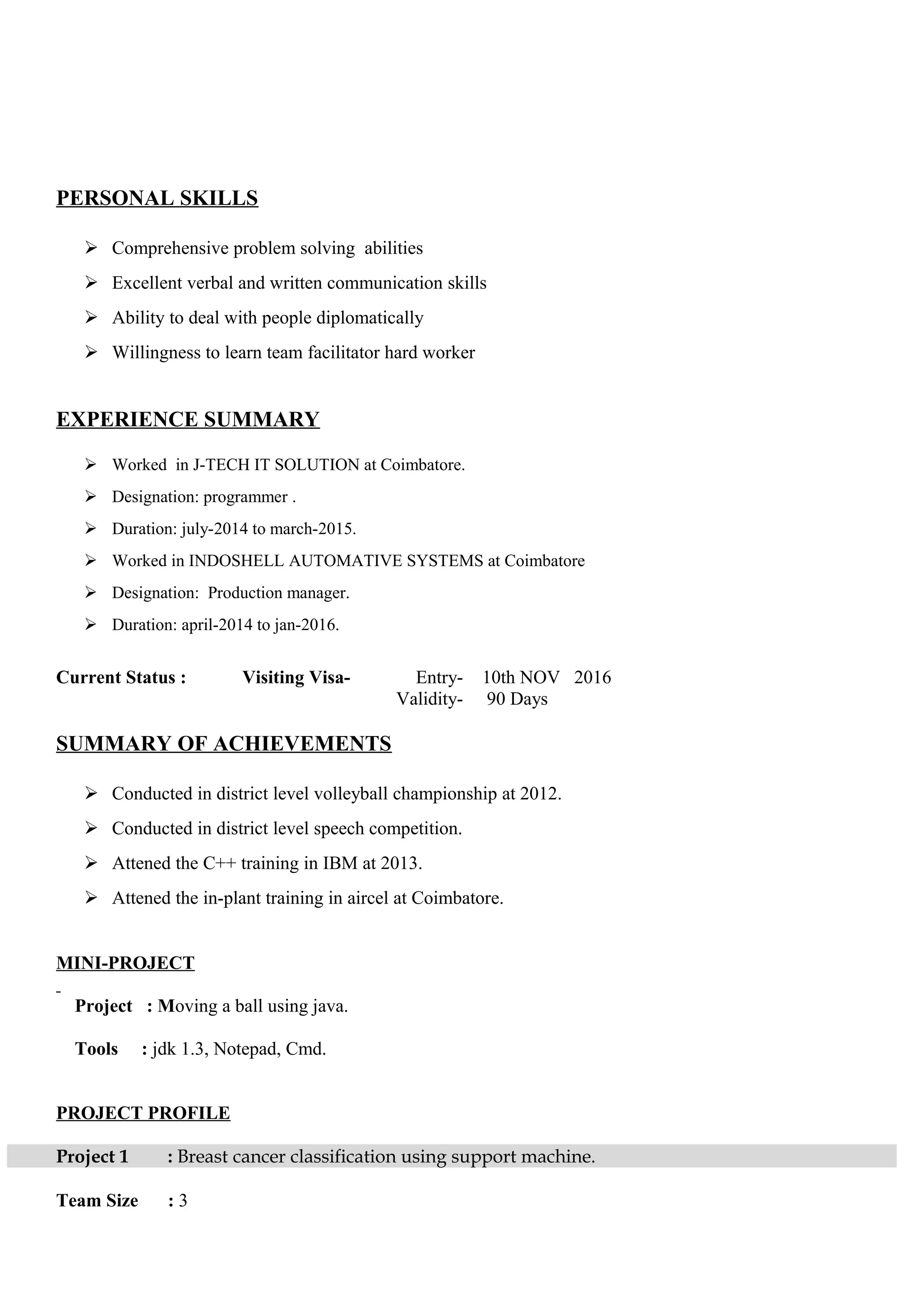 THIRU RESUME | DOC | Databases | Computer Software and Applications