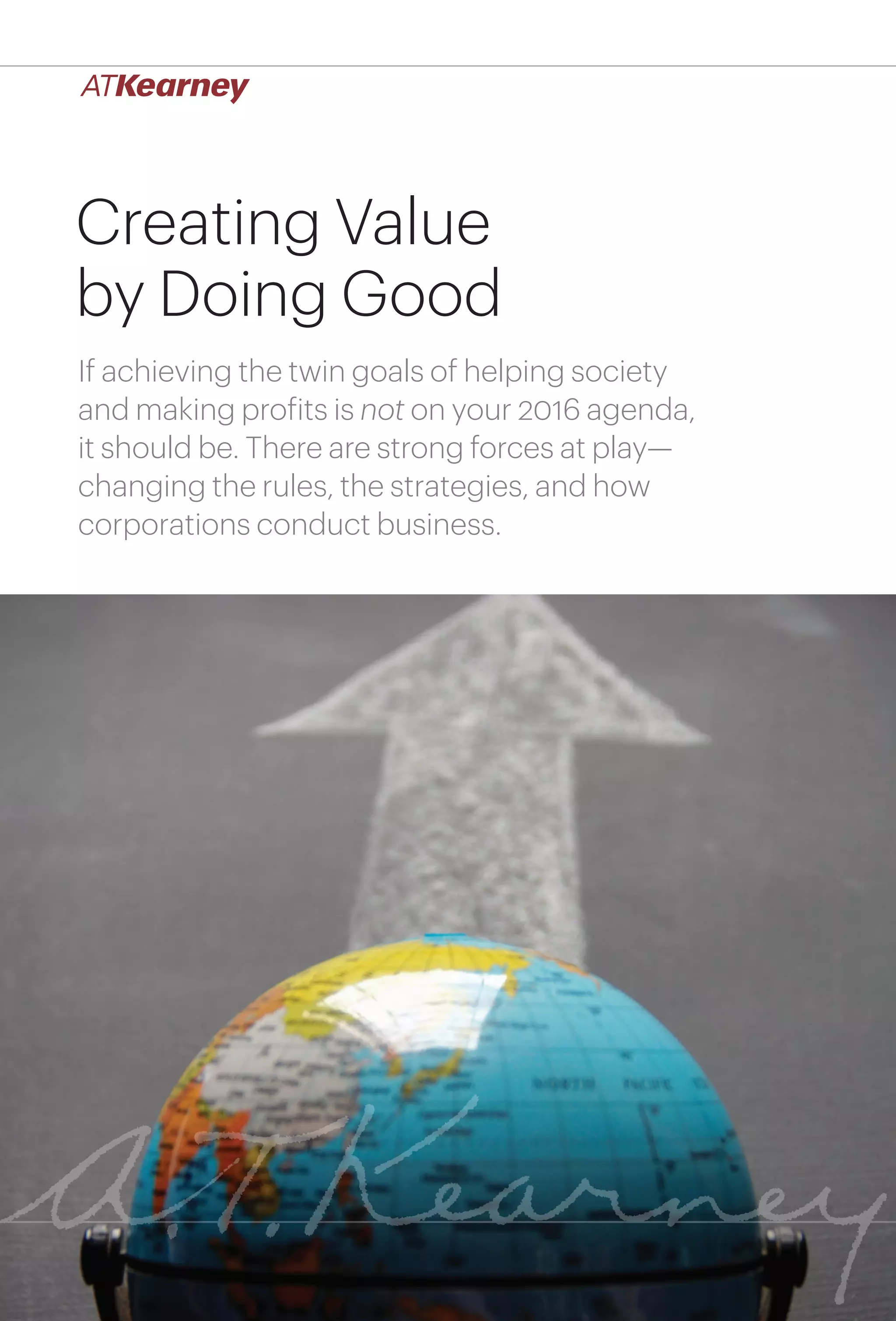 Creating Value by Doing Good | PDF
