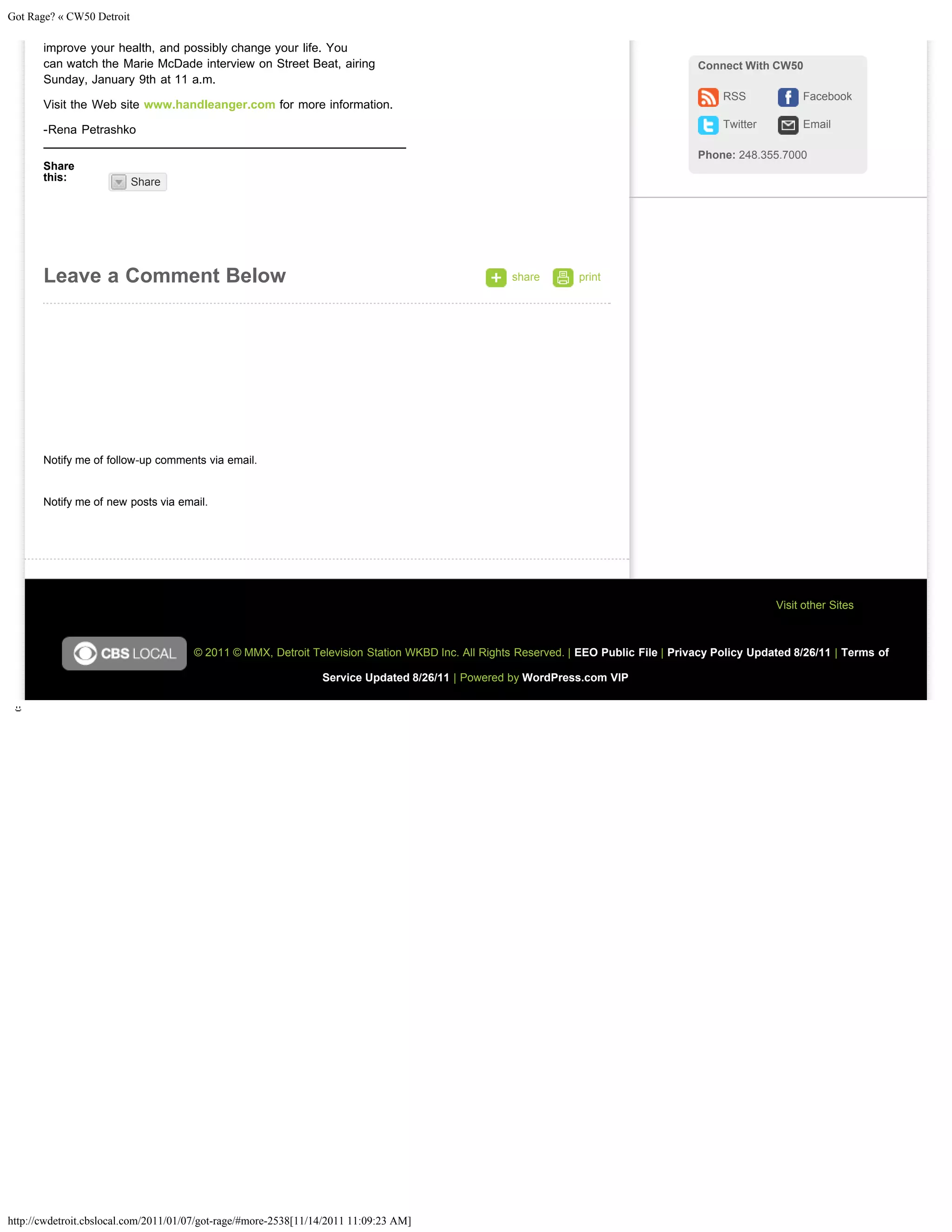 Got Rage_ _ CW50 Detroit | PDF