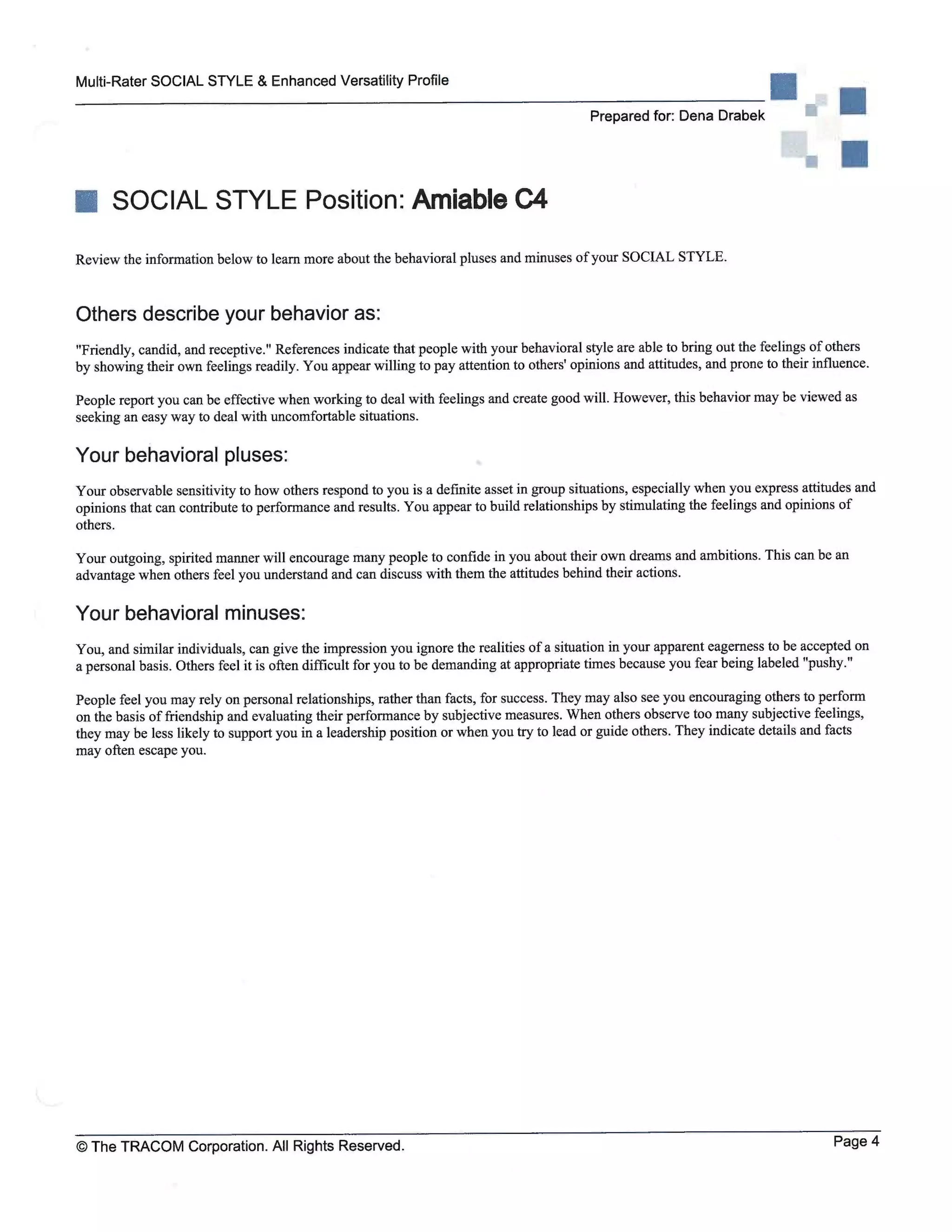 Social Style_Amiable | PDF
