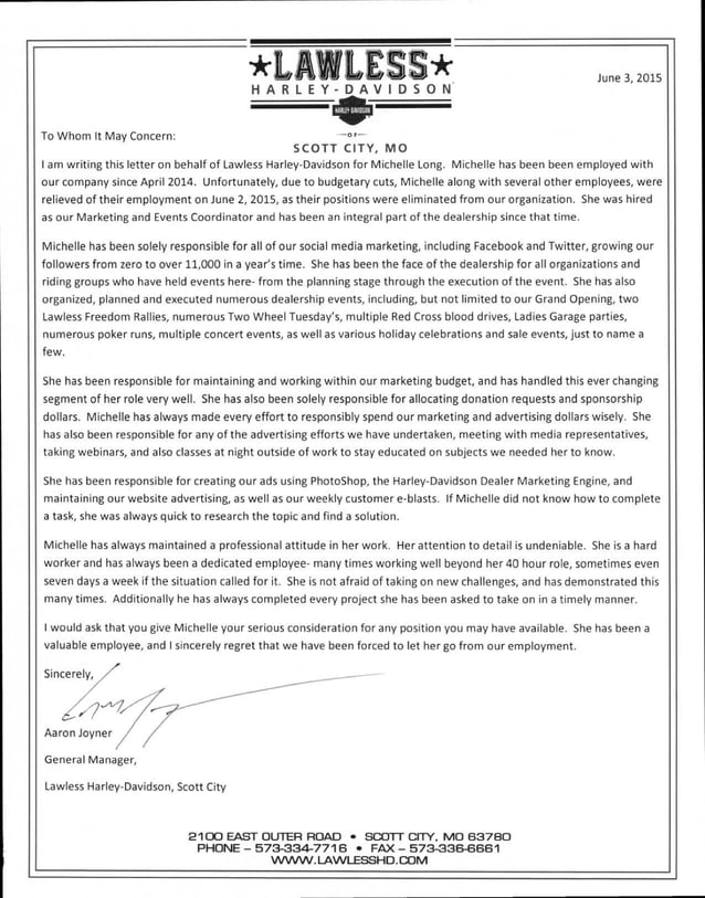 letter of recommendation | PDF