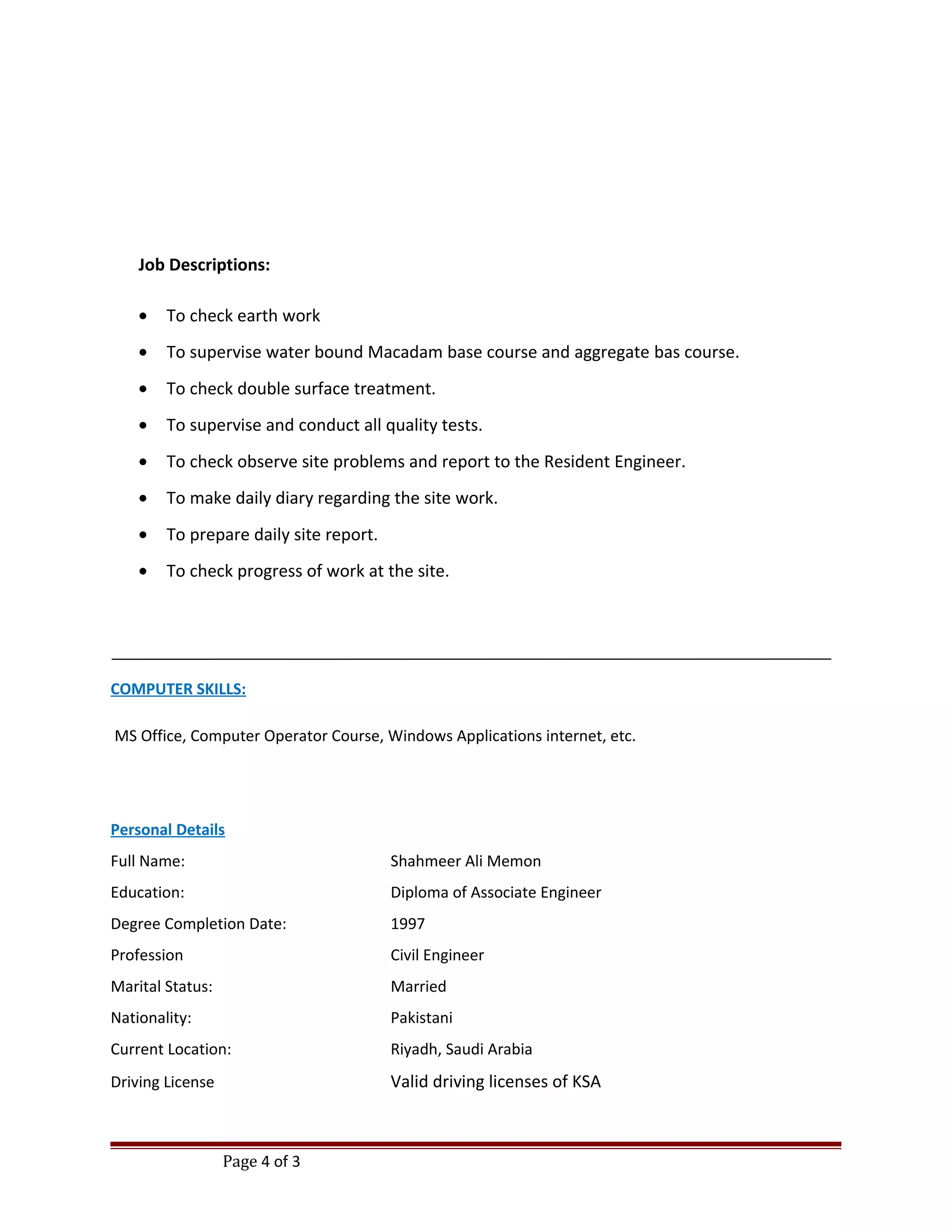 Shahmeer Resume2-3 | DOC