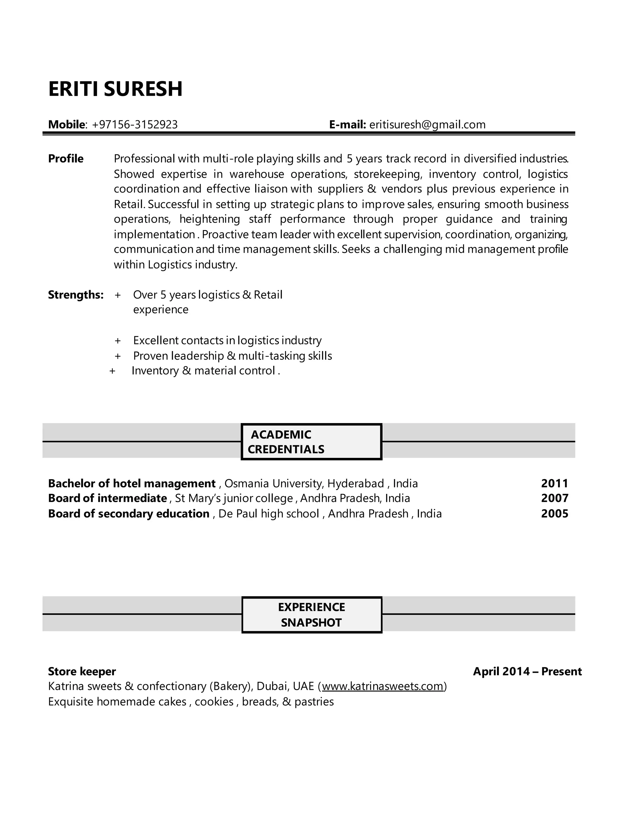 ERITI SURESH RESUME | DOCX