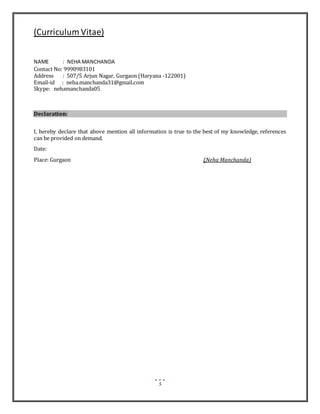Neha_CV | DOCX