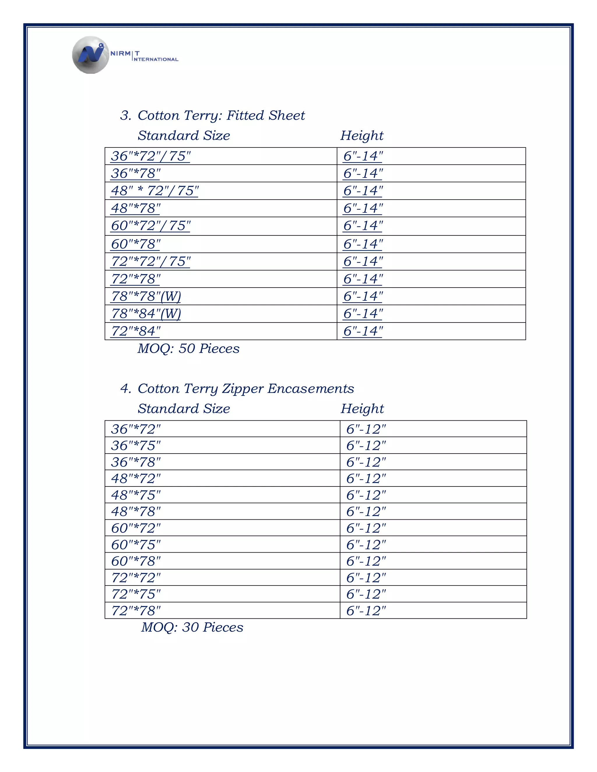 Nirmit International Company Portfolio | PDF