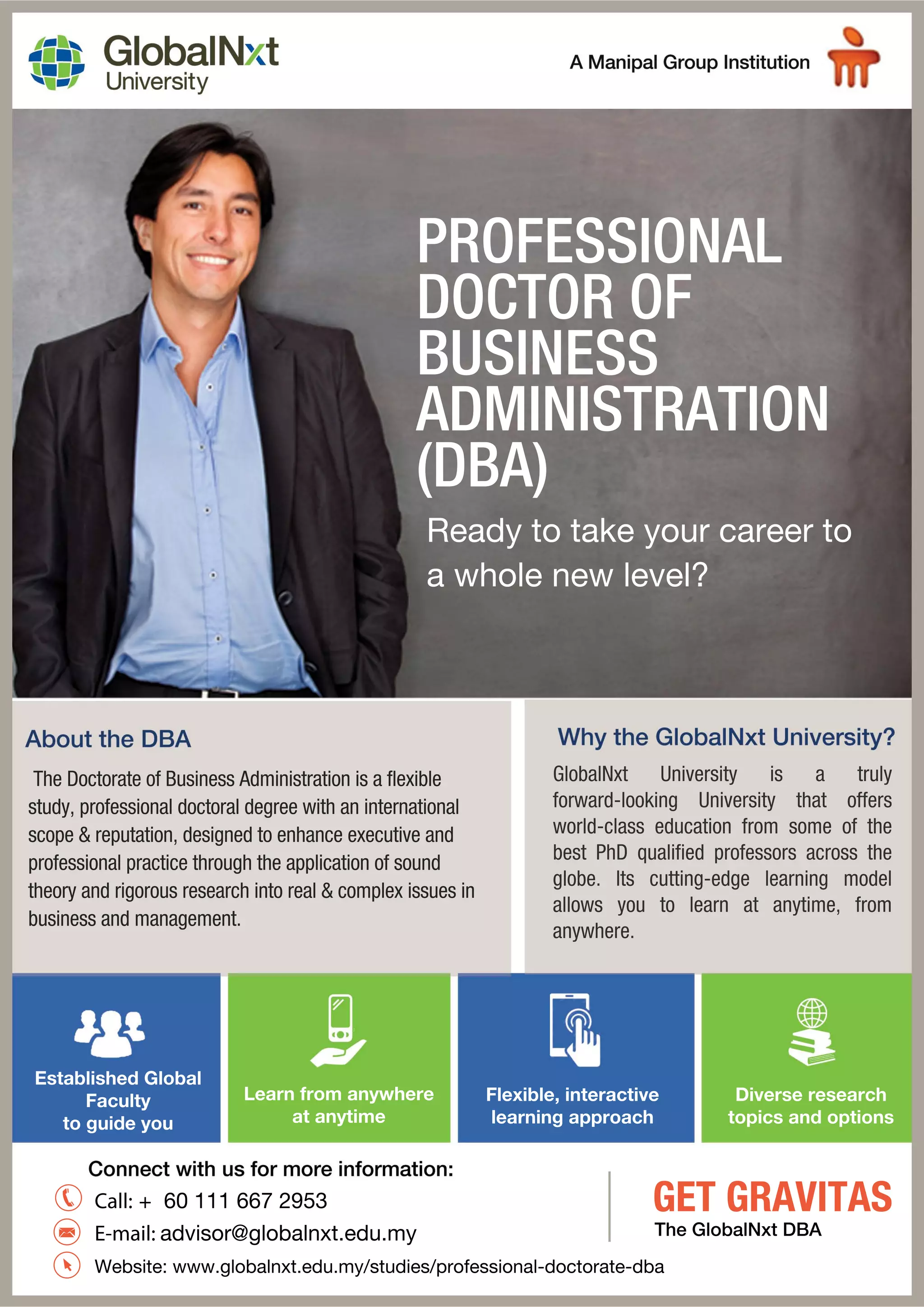 DBA Brochure - GlobalNxt University | PDF