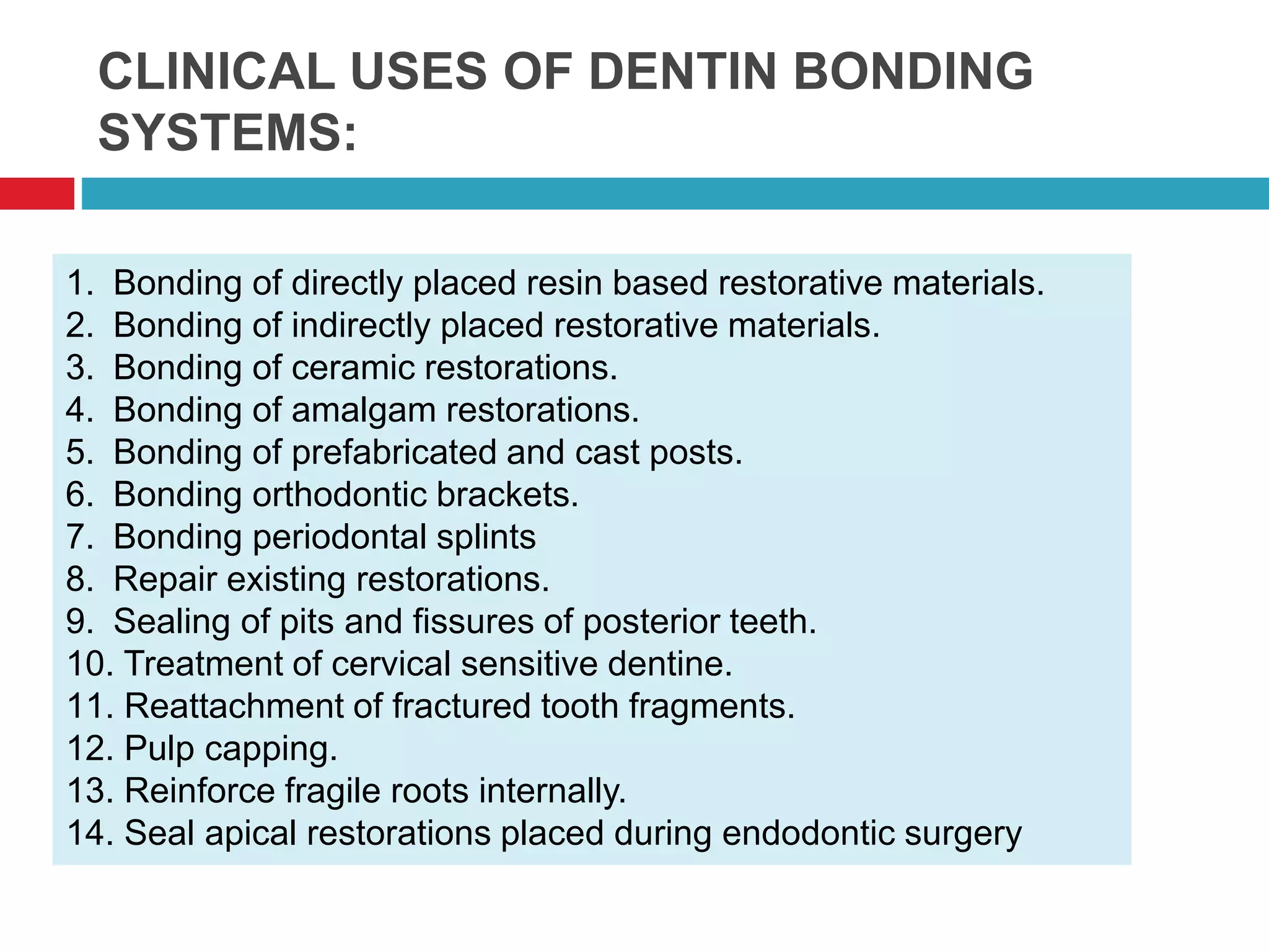 DENTIN BONDING AGENTS | PPTX