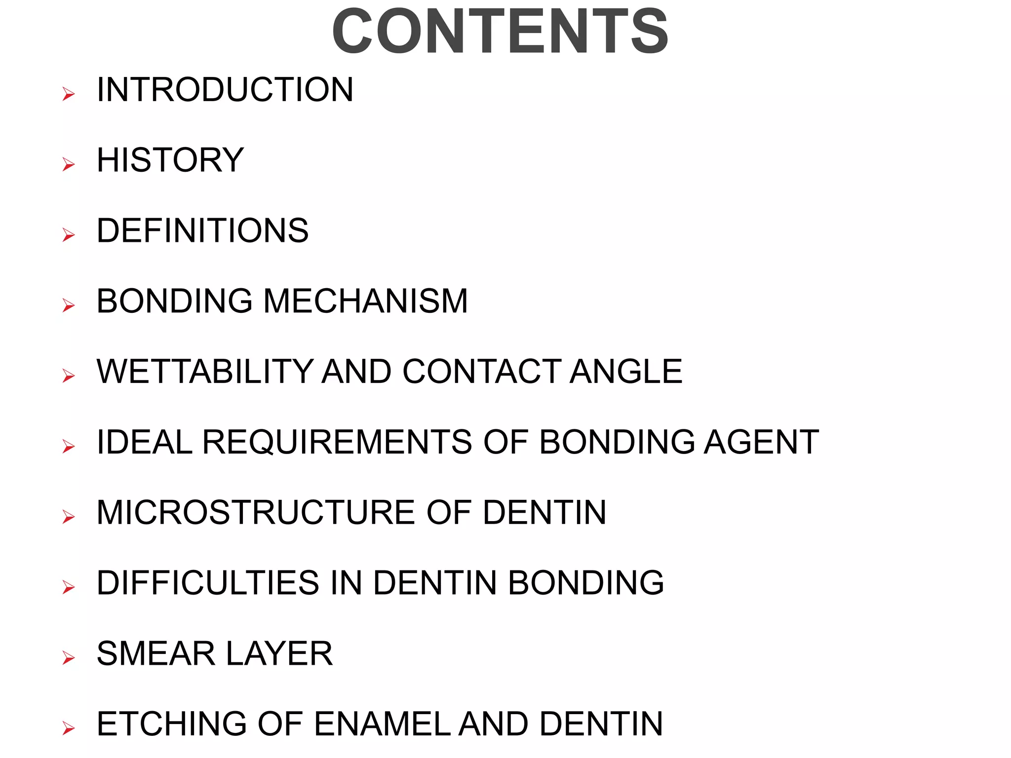 DENTIN BONDING AGENTS | PPTX